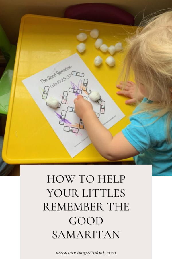 Good Samaritan Preschool Activity- Teaching with Faith